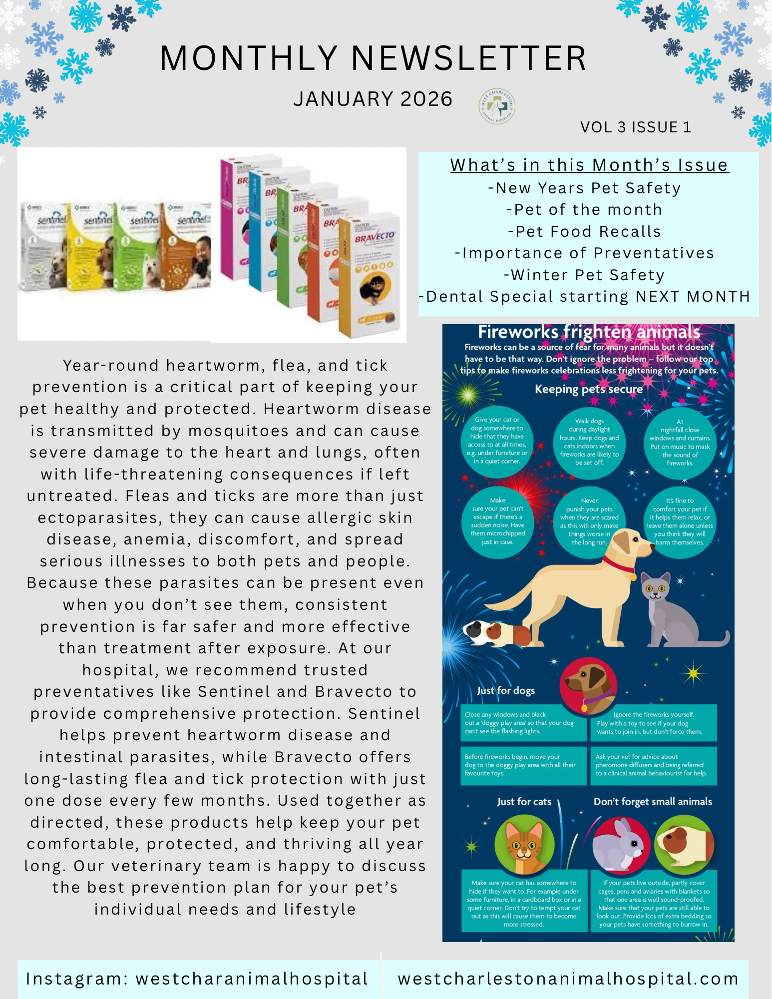January 2026 Newsletter | West Charleston Animal Hospital