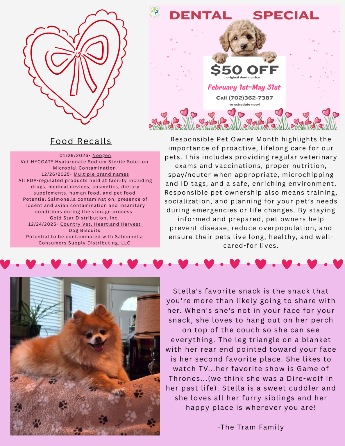 February 2026 Newsletter | West Charleston Animal Hospital